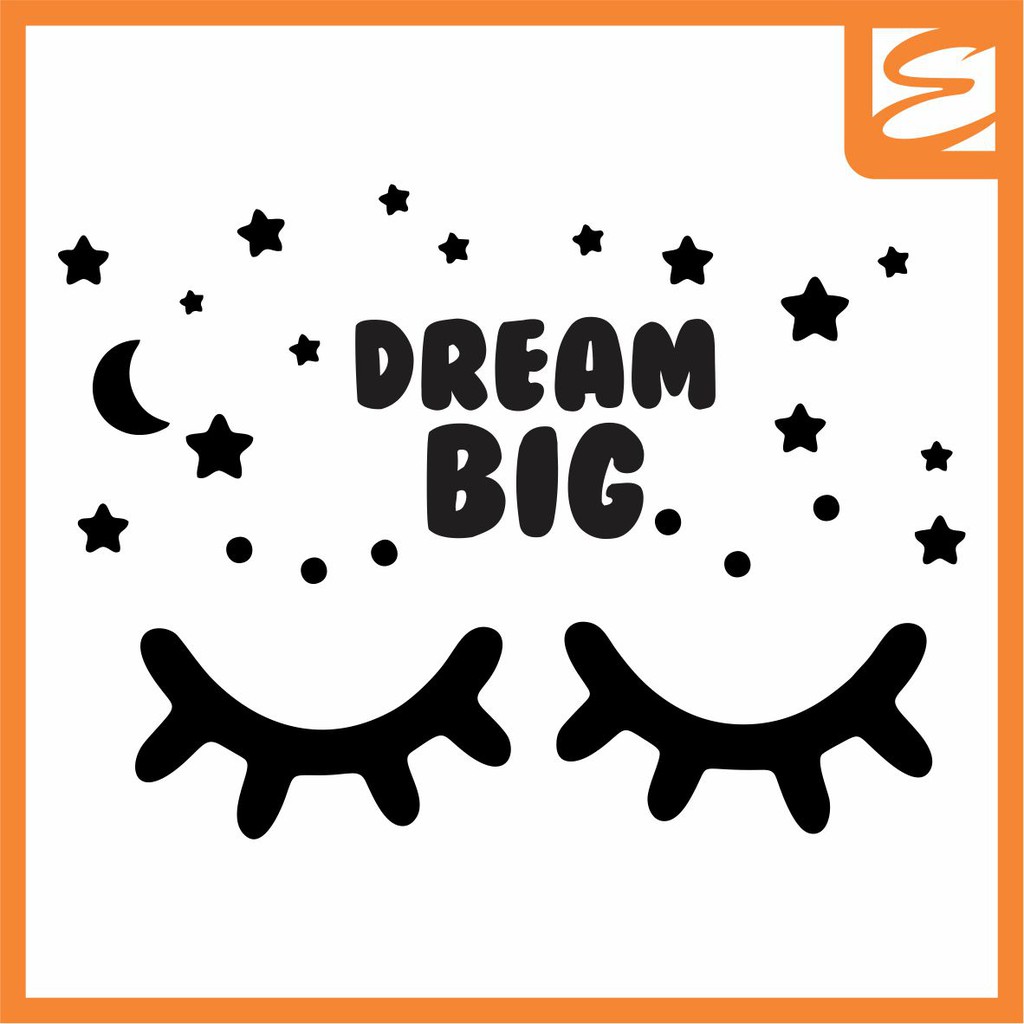 Jual STIKER SLEEP EYES DINDING KAMAR TIDUR WALL STICKER DINDING BULU ...