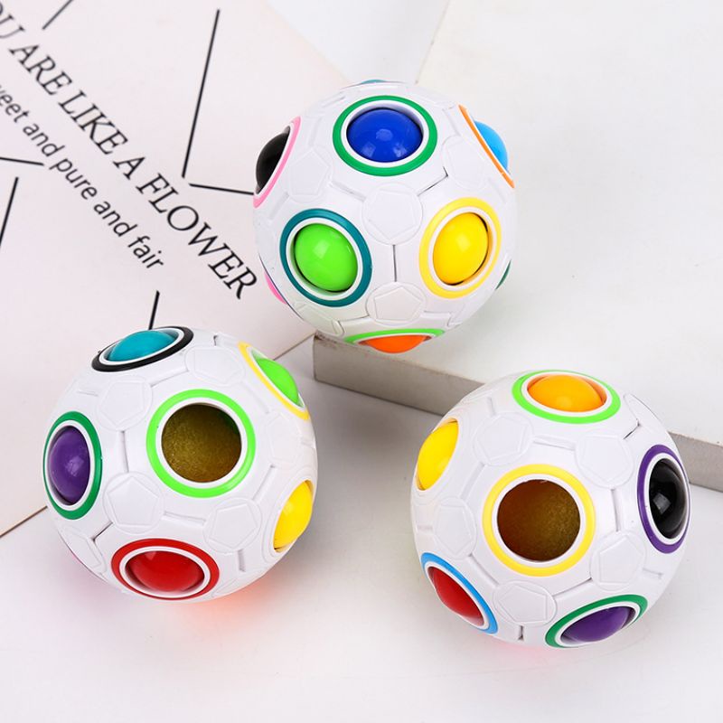 Jual Mainan Edukasi Anak/Puzzle Bola/Magic Cube/Rainbow Magic Ball Fun ...