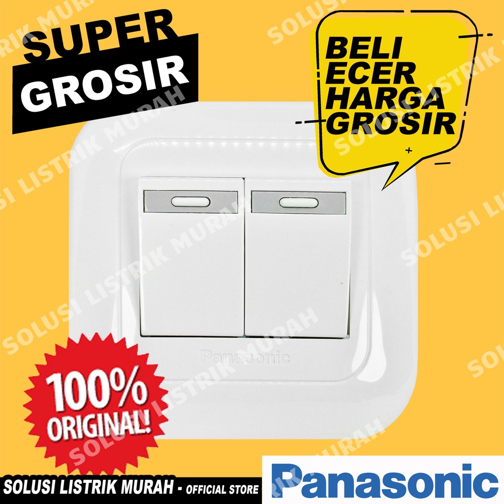Jual Panasonic Saklar Single / Double / Stop Kontak CP / Non CP Inbow ...