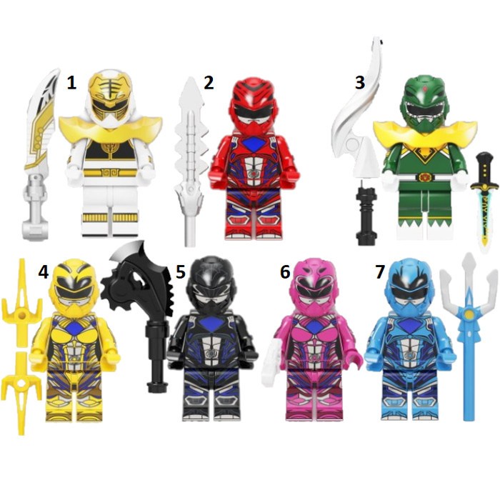 Jual Mighty Morphin Power Ranger Jason Red Green White Blue Pink ...