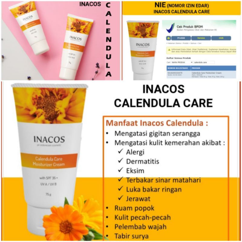 Jual READY STOCK ! INACOS CALENDULA CREAM ORIGINAL. BACA DESKRIPSI ...
