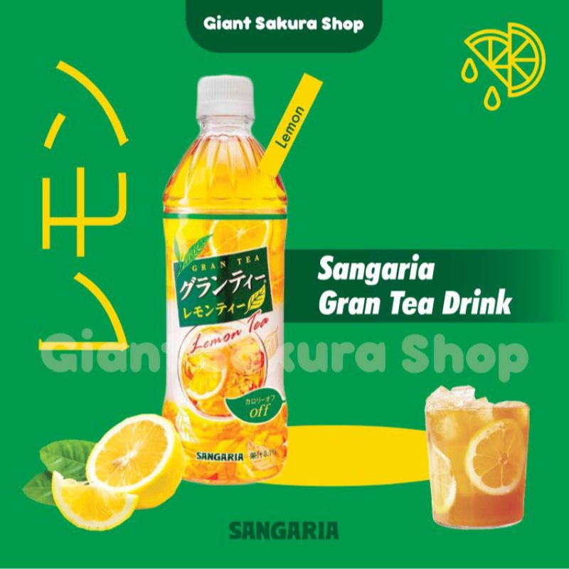 Jual Sangaria Gran Tea Drink Lemon / lemon tea jepang / minuman jepang / teh jepang / lemon tea ...