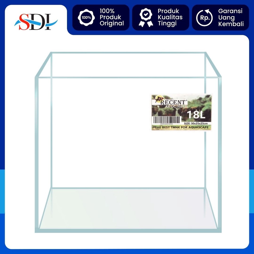 Jual AQUARIUM KACA OPTIK CLEAR AA OC 302225 | Shopee Indonesia