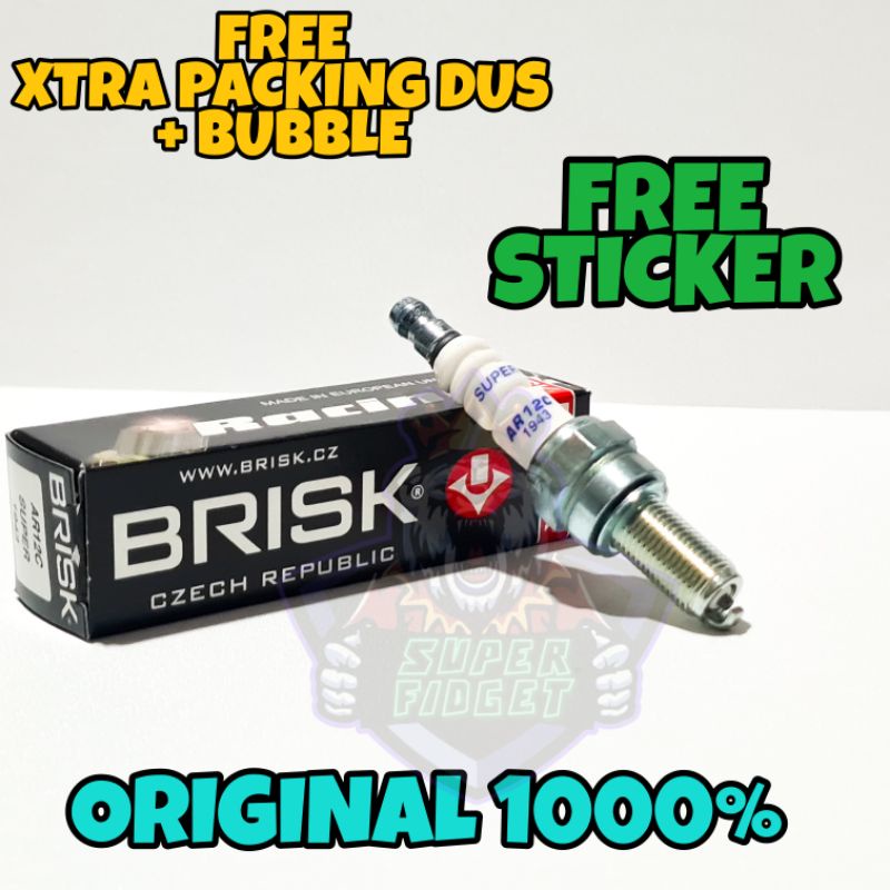 Jual BUSI MOTOR BRISK AR12C COPPER AR12C | Shopee Indonesia
