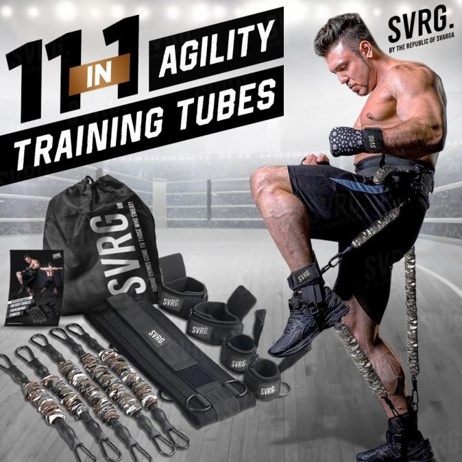 Jual Svarga 11 in 1 Agility Training Tubes - Resistance Tubes - Boxing ...