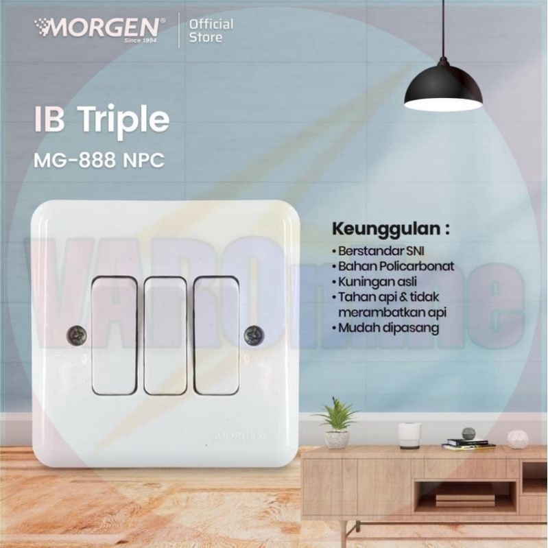Jual Saklar Triple Ib Morgen isi 20pcs | Shopee Indonesia