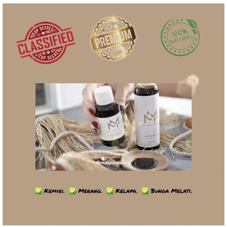 Jual Mutiara Merang Penumbuh Rambut 2 Minggu, Murah, Asli Kemiri dan ...