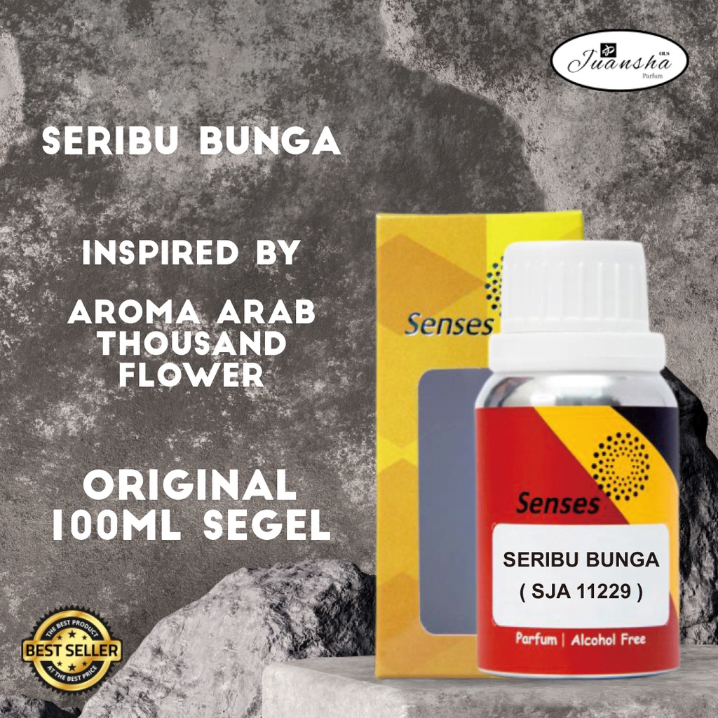 Jual BIBIT PARFUM MURNI SERIBU BUNGA | SENSES SEGEL 100ML | Shopee ...