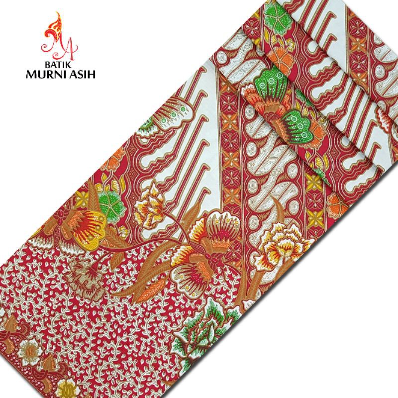 Jual Batik Murni Asih - Kain Solo Jarik Kebaya Katun Motif Parang Merah ...