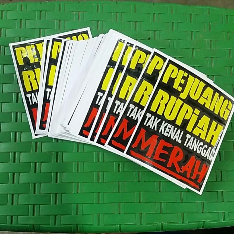 Jual Sticker kata gaul pejuang rupiah | Shopee Indonesia