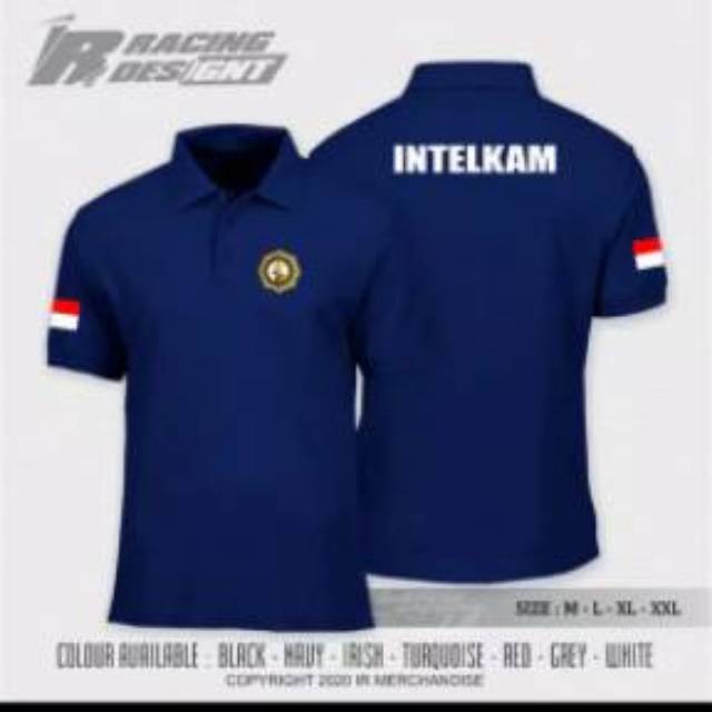 Jual T-shirt kaos baju kerah polo shirt INTELKAM satuan INTELEJEN DAN ...