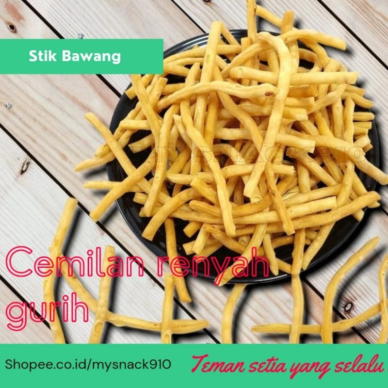 Jual Snack Aneka Stik Bawang Gurih Asin Pedas Kemasan 250gr | Shopee ...