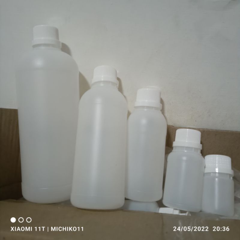 Jual Botol Agro Labor 50ml 100ml 250ml 500ml 1000ml 1liter Botol Plastik HDPE Kimia Pupuk ...