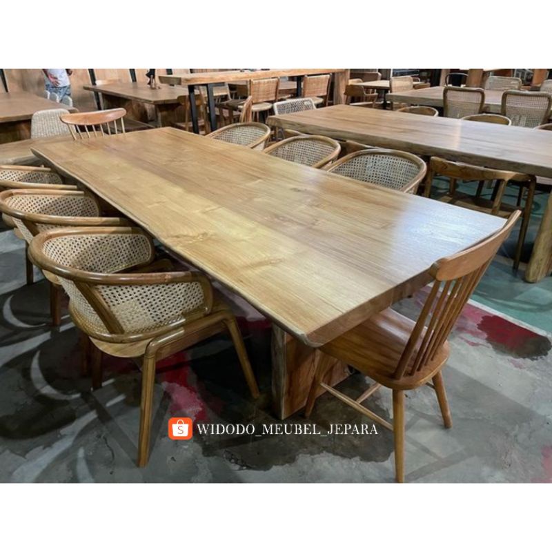 Jual Meja makan set classik join 1 slab | Shopee Indonesia