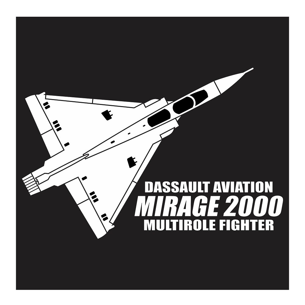 Jual Dassault Mirage-2000 Multirole Fighter Aircraft, Cutting Sticker ...