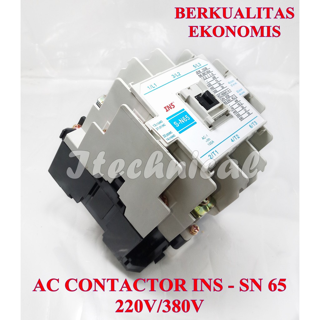 Jual MAGNETIC CONTACTOR SN-65 220V 380V / AC KONTAKTOR SN 65 220VAC 380 ...