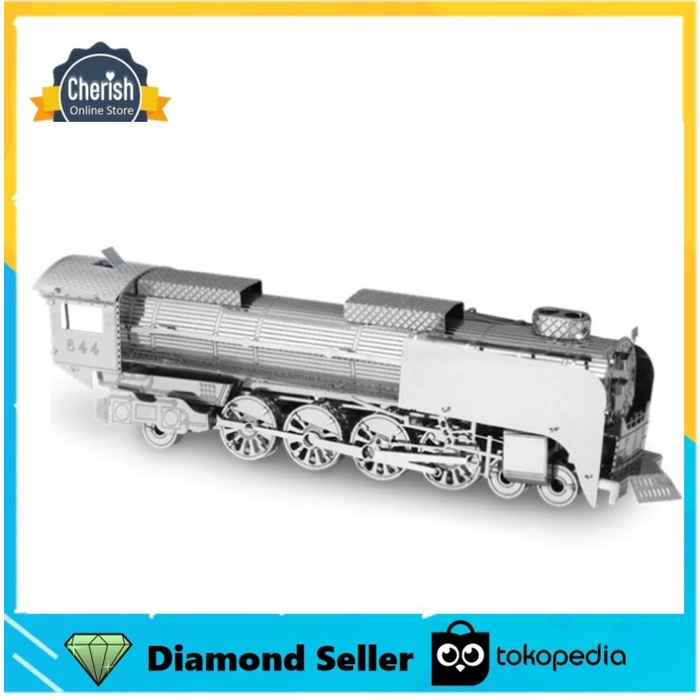 Jual puzzle-3d- miniatur puzzle 3d steam locomotive | miniatur kereta ...