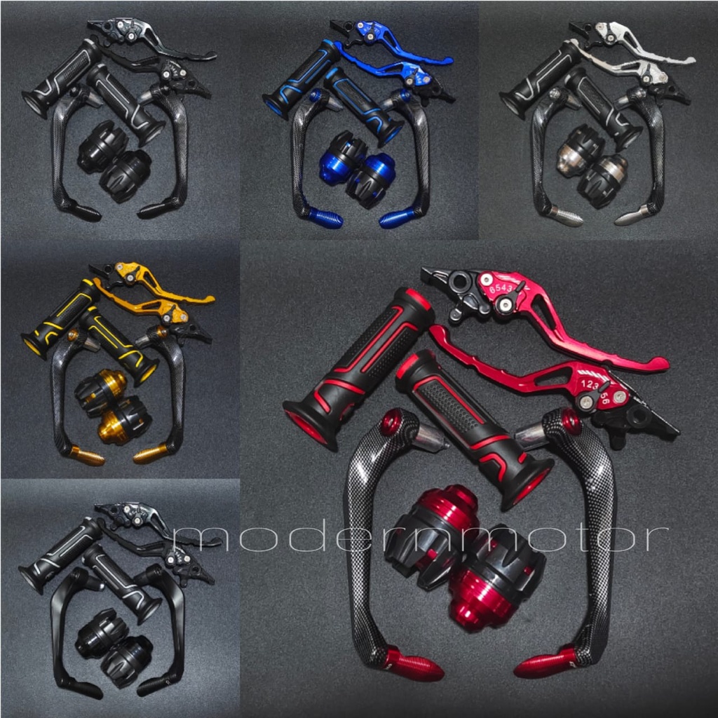 Jual Proguard carbon sabit + Handgrip B.A.D + Jalu as + Handle CNC ...