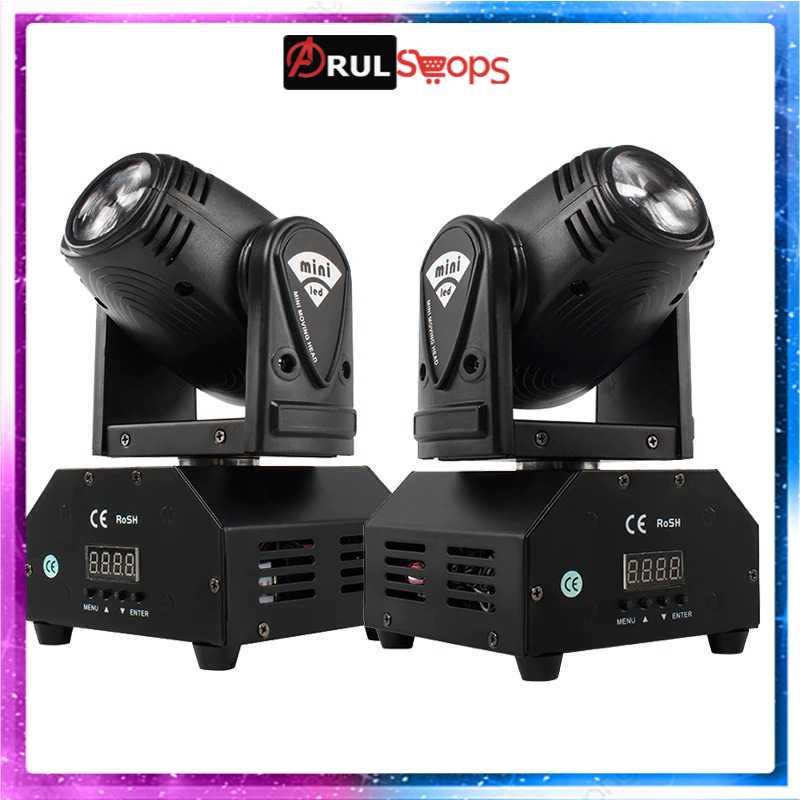 Jual Lampu Sorot Panggung Spotlight RGB Moving Head 10W - DMX512 ...