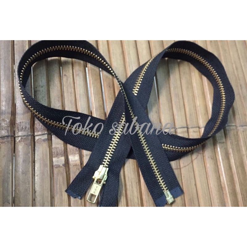 Jual RESLETING SLETING JAKET BESI YKK 70cm warna hitam | Shopee Indonesia