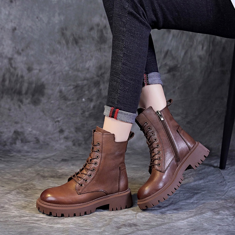 Jual Sepatu Boot Import Lapisan Pertama Kulit Sapi Vintage Martin Boots ...
