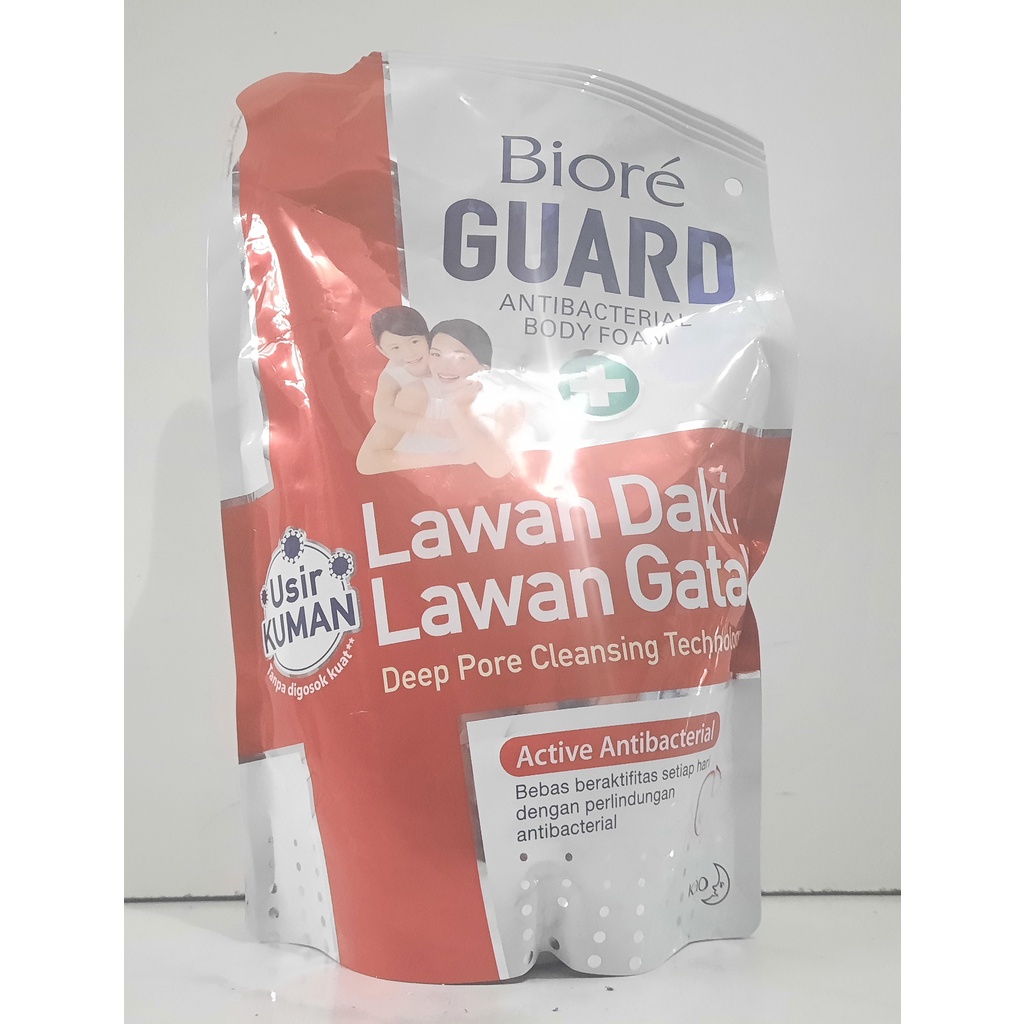 Jual Biore Guard Body Foam Lawan Daki dan Gatal Active Antibacterial 400ml | Shopee Indonesia