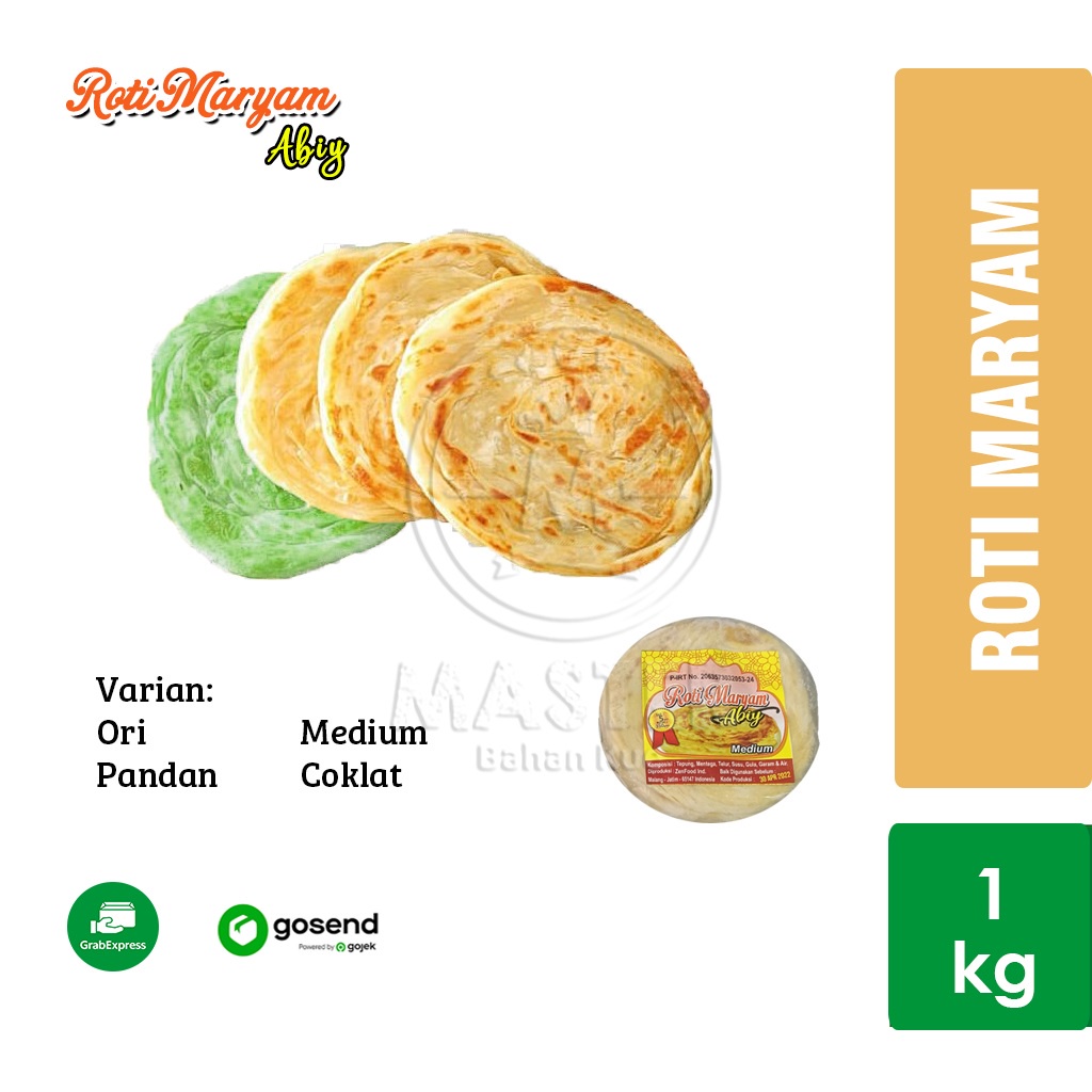 Jual Roti Maryam Abiy / Roti Canai isi 5pcs [250gr] KHUSUS INSTANT ...