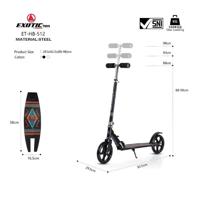 Jual Skuter Exotic HB 512 / HB 511 Scooter Dewasa Otoped Anak & Dewasa ... Jual Skuter Exotic HB 512 / HB 511 Scooter Dewasa Otoped Anak & Dewasa ...