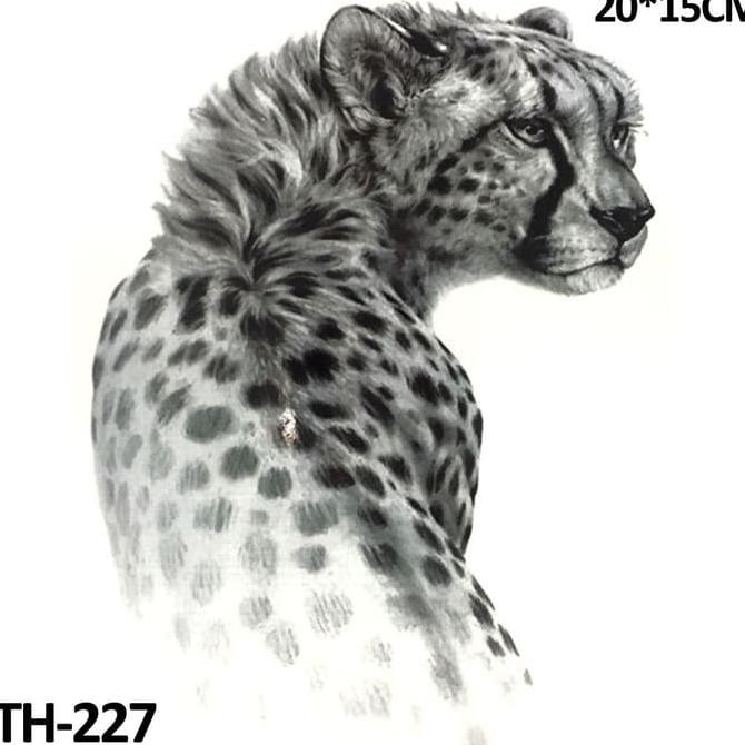 Jual Tattoo Leopard - Tato Stiker Macan Tutul Black and Grey Jakarta TH ...