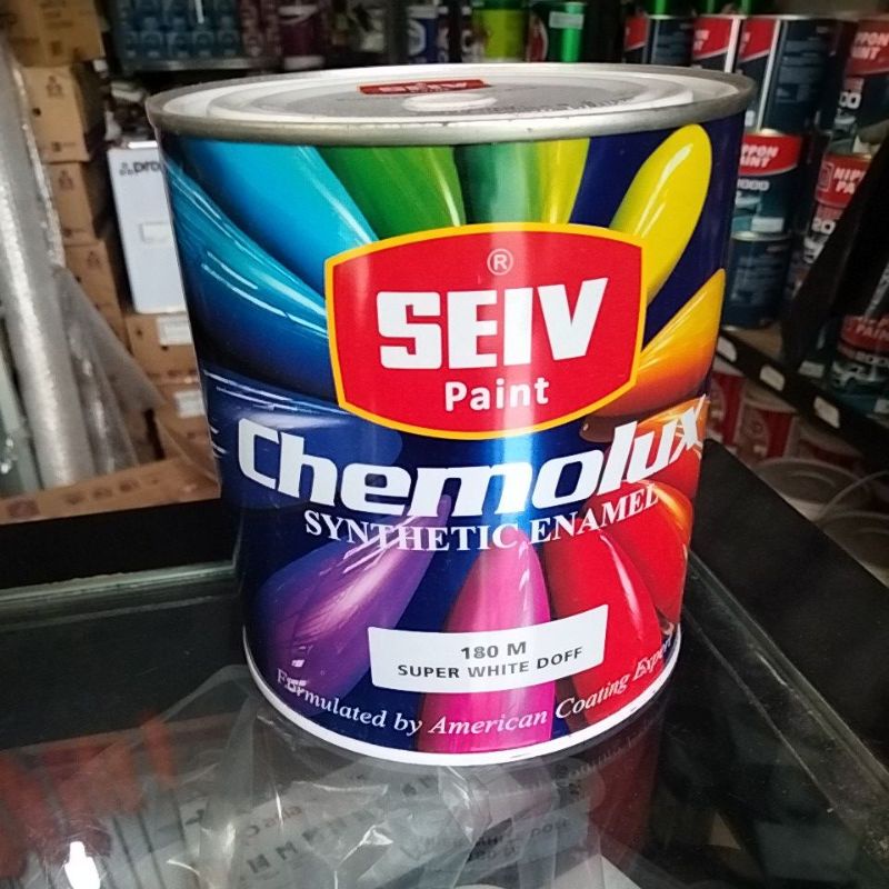 Jual seiv 180M super white doff/ Cat Besi/Cat kayu 1kg | Shopee Indonesia