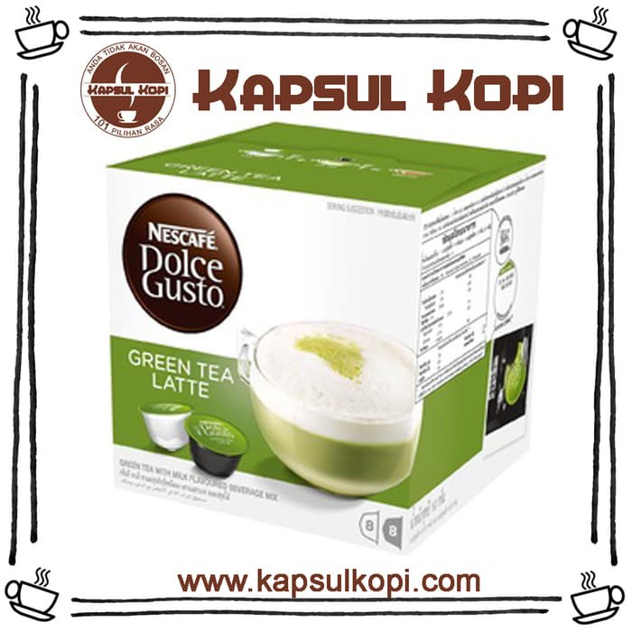 Jual Green Tea Latte Kapsul Kopi Nescafe Dolce Gusto NDG Coffee Capsule ...