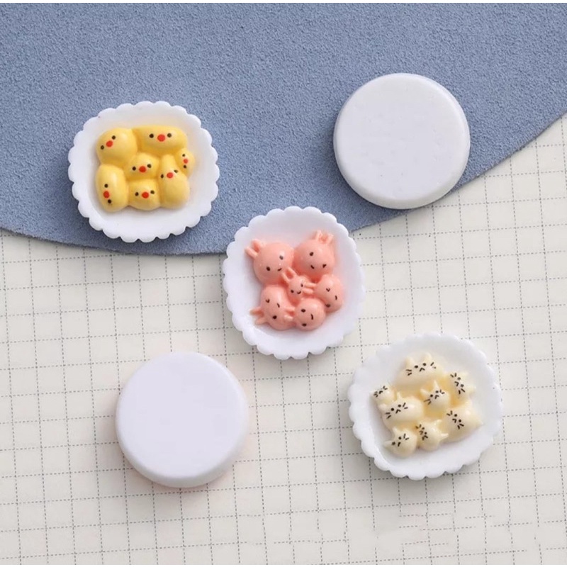 Jual Miniatur Makanan Motif Binatang - Miniatur Piring Makanan Model ...