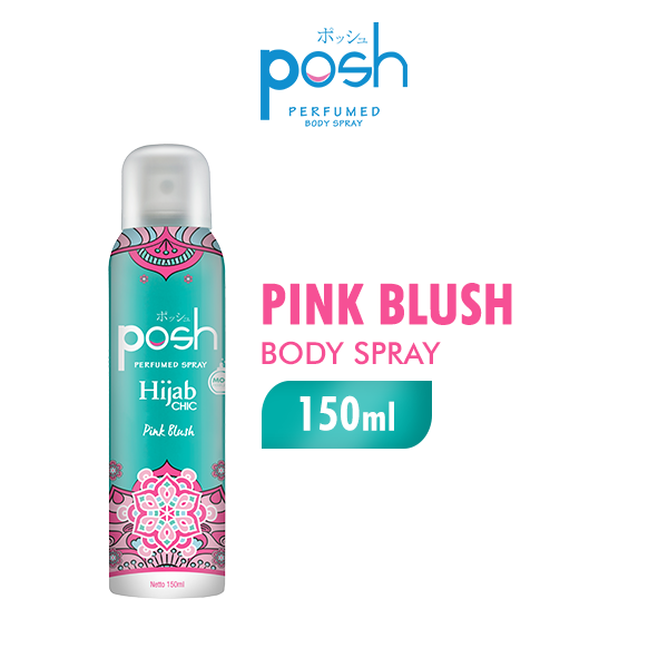 Jual Posh Hijab Spray Cologne Pink Blush Botol 150 ml | Shopee Indonesia