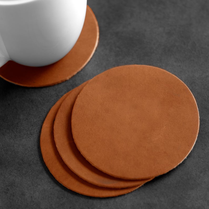 Jual Coaster Custom Faux Leather | Tatakan Gelas Cafe/Resto/Couple ...