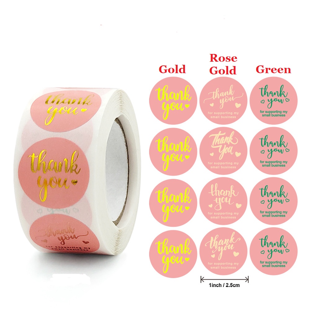 Jual 50pcs Thank You Sticker Stiker Terima Kasih untuk Online Shop ...