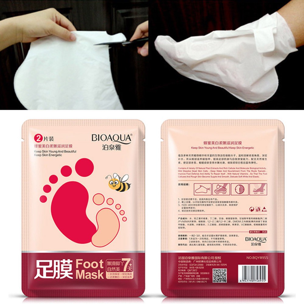 Jual BIOAQUA FOOT MASK - Masker kaki bioaqua untuk kaki pecah-pecah ...