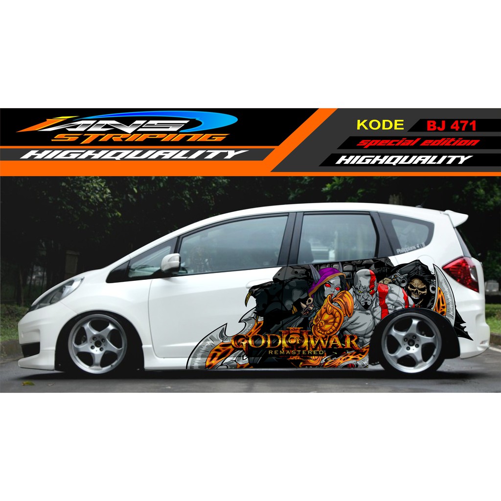 Jual VARIASI STICKER MOBIL JAZZ, BRO, AGYA, SIGRA / DECAL STICKER MOBIL ...