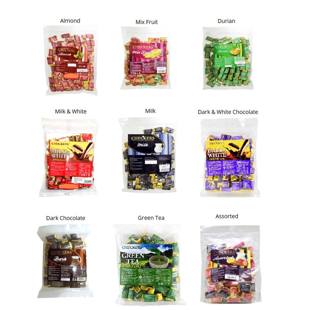 Jual Checkers - Mini Chunky Chocolate (300gr) | Shopee Indonesia