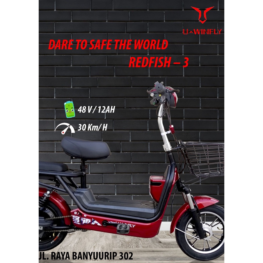 Jual SEPEDA LISTRIK U-WINFLY RF-3 (500 watt) | Shopee Indonesia