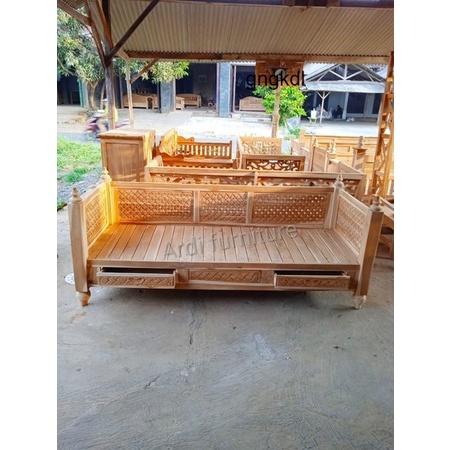 Jual kursi resban bale bale kayu jati kursi panjang kursi ukir mentahan ...