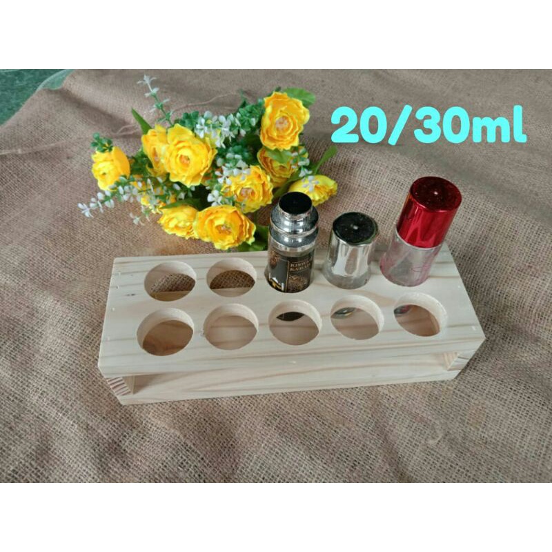 Jual display parfum 30ml/tatakan parfum kayu/ rak parfum | Shopee Indonesia