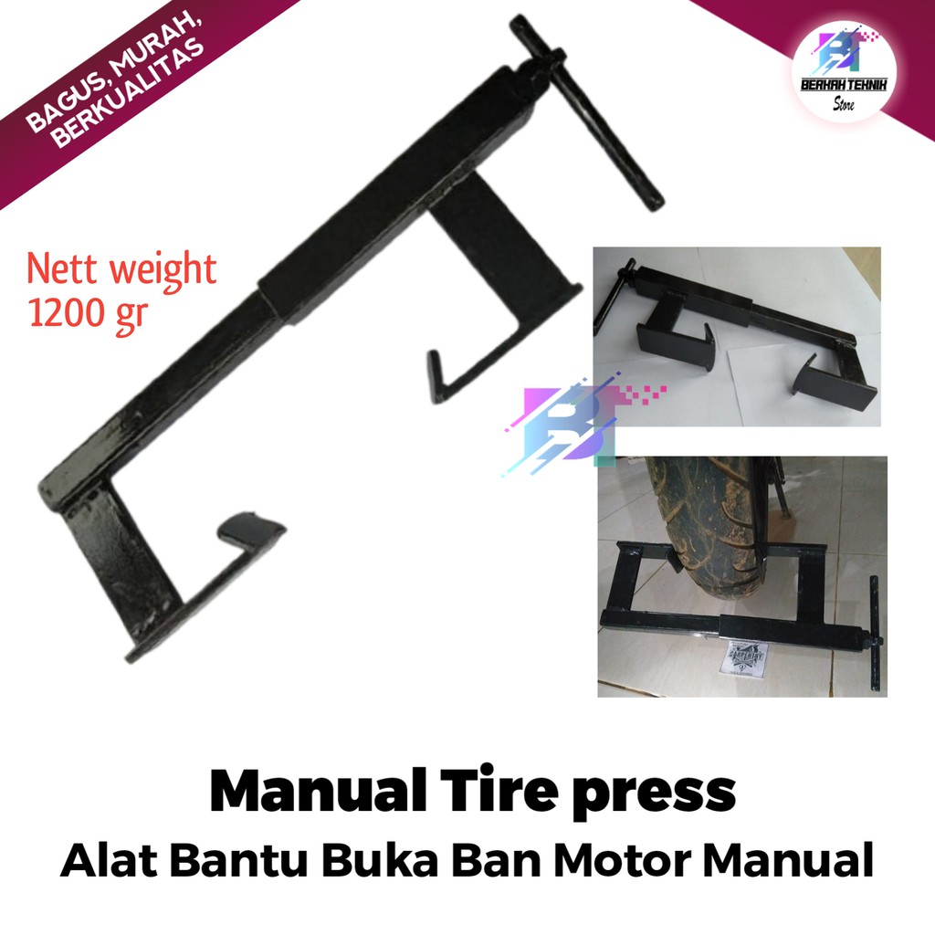 Jual Alat Press Manual Buka Ban Motor Alat Bantu Pres Ban Tubles Manual ...