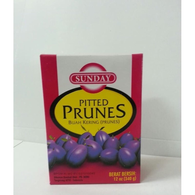 Jual pitted prunes sunday buah kering (prunes) | Shopee Indonesia
