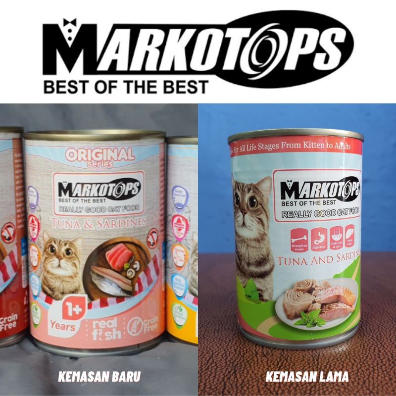 Jual Markotops Tuna and Sardines 400gr (Pink) Original Series - Makanan ...