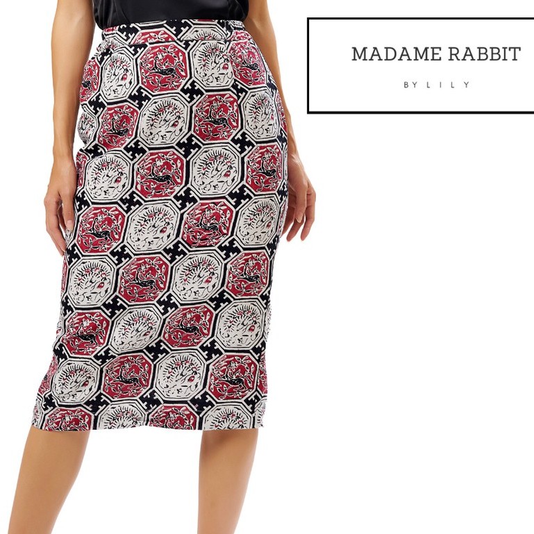 Jual MADAME RABBIT / Rok Kebaya / Rok Batik Merah Putih Kain Dobi Jahit ...