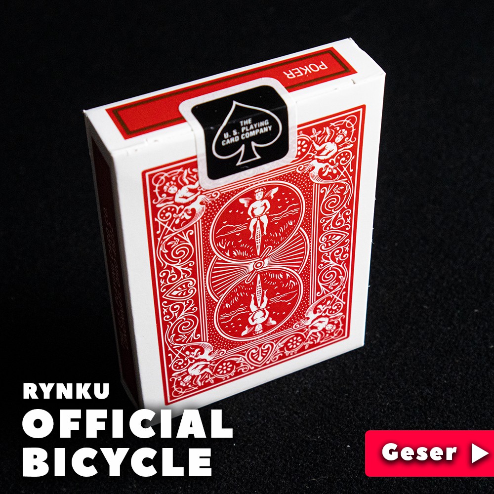 Jual KARTU REMI BICYCLE DECK RIDER BACK MERAH PLAYING CARDS | Shopee ...