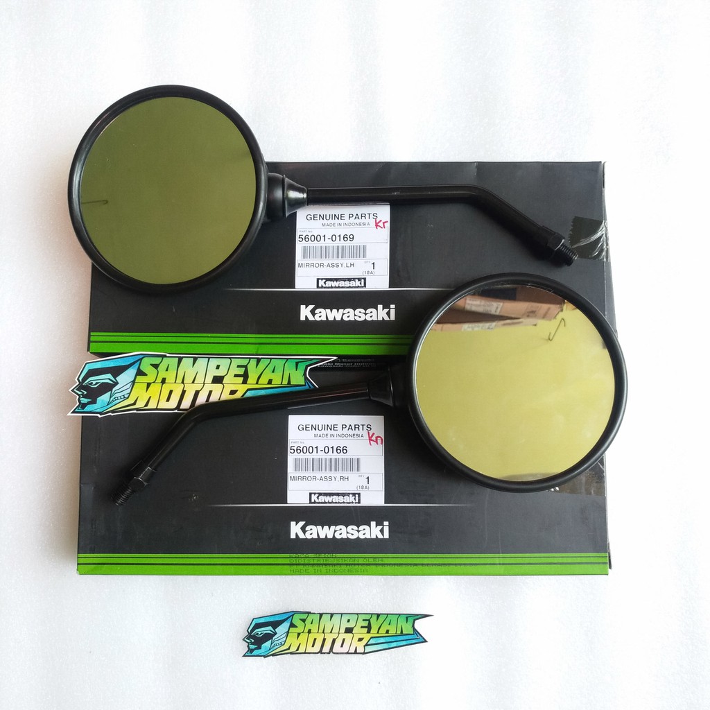 Jual Kaca Spion Kanan Kiri Kawasaki KLX 150 Orisinil KGP | Shopee Indonesia