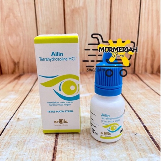 Jual Ailin Tetrahydrozoline HCl Botol 10 ml-Obat Tetes Mata Merah ...