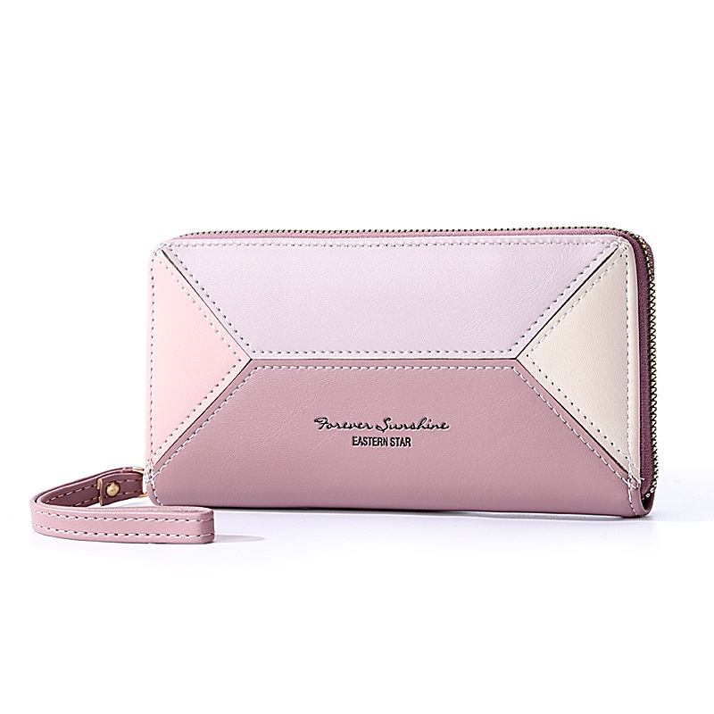 Jual DOMPET PANJANG WANITA KULIT PREMIUM CEWEK KOREA BRANDED PINK ...