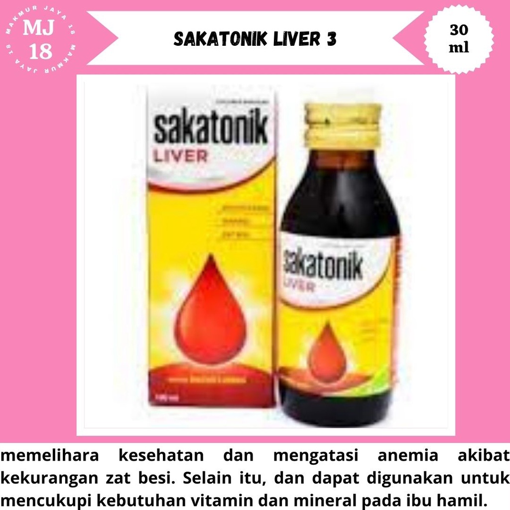 Jual SAKATONIK LIVER 330 ml untuk multivitamin dan mineral | Shopee ...